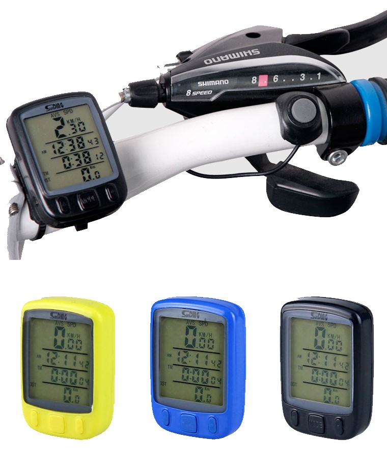 Wired Digital Cycle LCD Bicycle Waterproof Computer Odometer ...